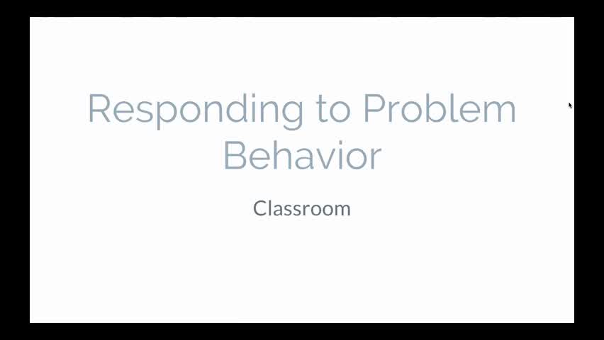 Responding to Problem Behavior – LPS Student Supports